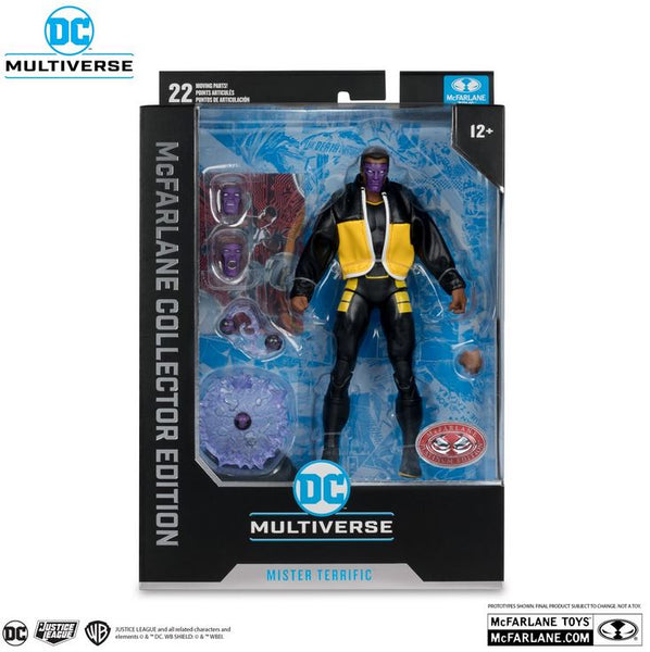 Mcfarlane Toys Collector Edition Mr. Terrific JSOA #38 Red Platinum Ac ...