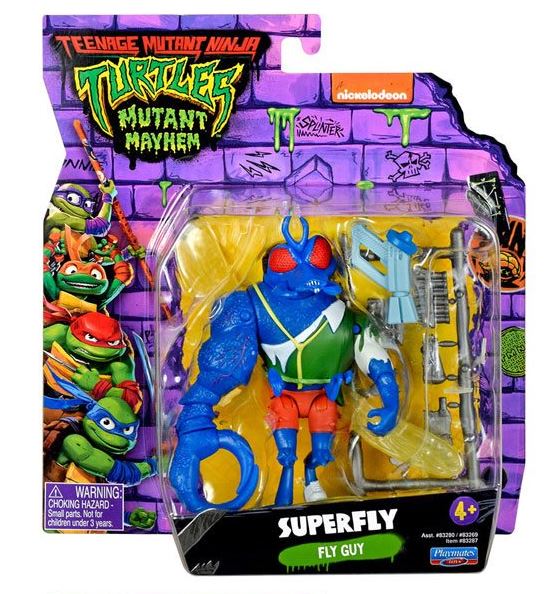 Playmates TMNT Teenage Mutant Ninja Turtles Mayhem Movie Superfly Basi ...